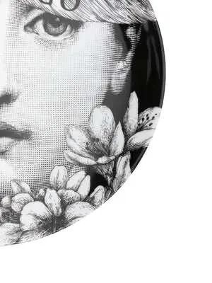 FORNASETTI Tema E Variazioni N.353 Virgo Wall Plate - Black