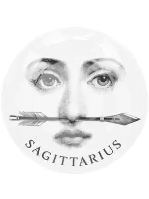 FORNASETTI Tema E Variazioni N.356 Sagittarius Wall Plate - White