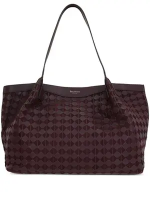 SERAPIAN Woven Lambskin Tote Bag