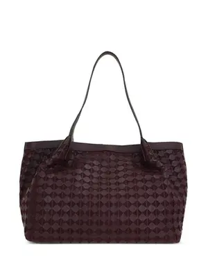 SERAPIAN Woven Lambskin Tote Bag