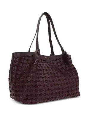 SERAPIAN Woven Lambskin Tote Bag