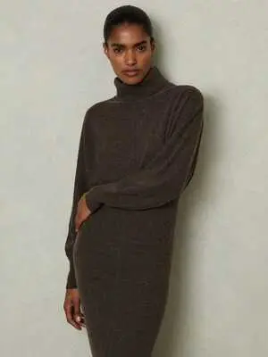 REISS Winslet Petite Jumper Dress With Wool And Cashmere