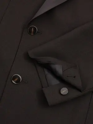 REISS Shadow Double-breasted Tuxedo Jacket In Wool