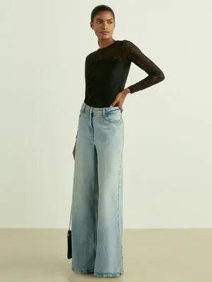 REISS Bernice Lace Bodysuit