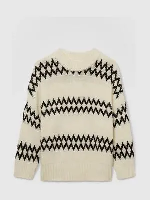 REISS Ivy Wool-blend Fair Isle Jumper