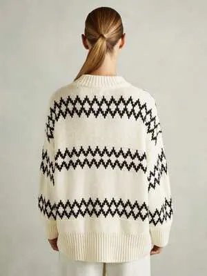 REISS Ivy Wool-blend Fair Isle Jumper