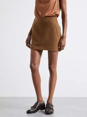 REISS Blake Atelier Virgin Wool Blend Mini Skirt