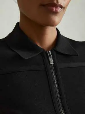 REISS Nala Knitted Mini Dress