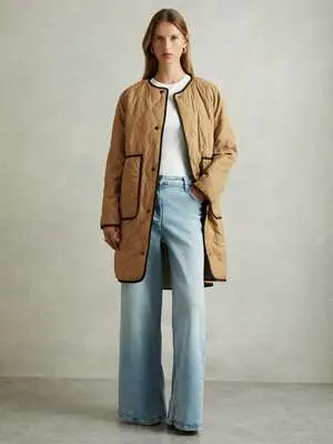 REISS Ollie Reversible Quilt Coat