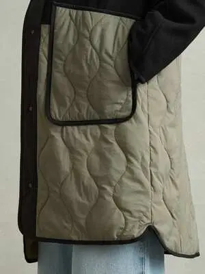 REISS Ollie Reversible Quilt Coat
