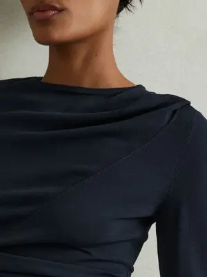 REISS Rue Draped Top
