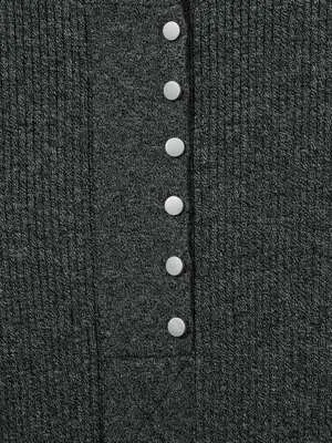 REISS Sandy Ribbed Wool-blend Midi Dress