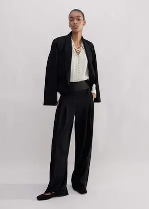 ME+EM Tapered Fluid-leg Tux Trousers