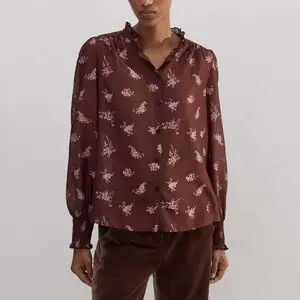 ME+EM Velvet Kick Flare Trousers