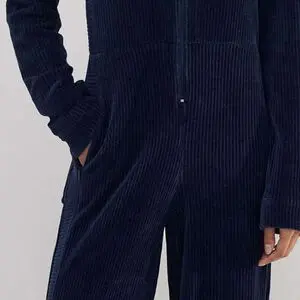 ME+EM Fluid Cord Velour Jumpsuit With Belt