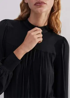 ME+EM Gather Detail Midi Dress
