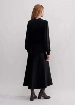 ME+EM Gather Detail Midi Dress