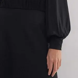 ME+EM Gather Detail Midi Dress
