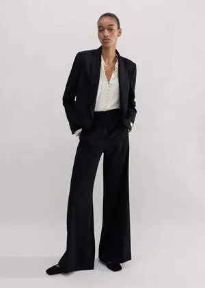 ME+EM Forever Shawl Collar Crop Tux Jacket