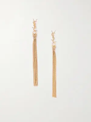 Saint Laurent Tassel -tone Earrings - Gold