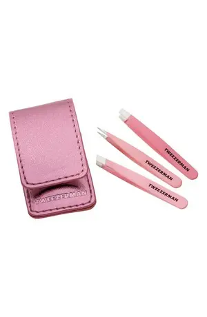 TWEEZERMAN Micro Mini Tweezer Set Pink