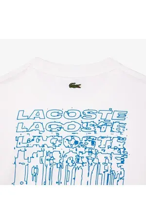 Lacoste Relaxed Graphic T-shirt - White