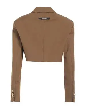 Palm Angels Double-breasted Blazer - Green