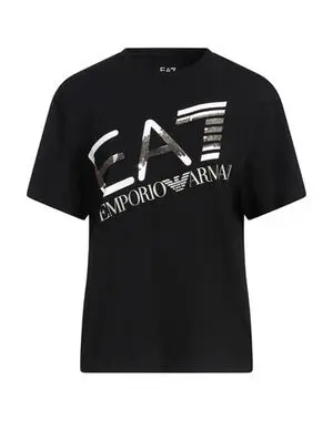 Emporio Armani Logo-Print T-Shirt In Black - 42% Off