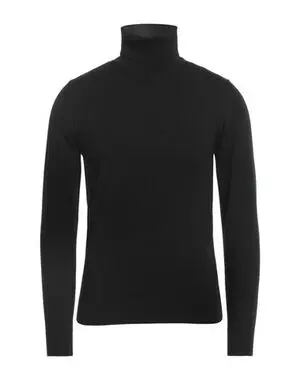 Alpha Studio Turtleneck Merino Wool Top - Black