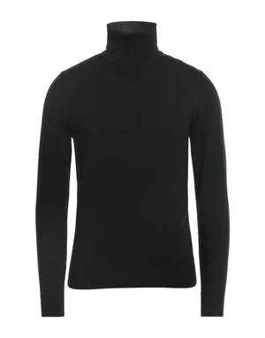 Alpha Studio Turtleneck Merino Wool Top - Black