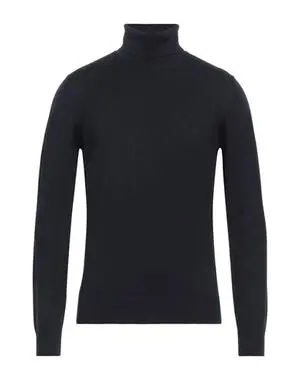 Alpha Studio Light Merino Wool Turtleneck - Blue