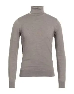 Alpha Studio Merino Wool Turtleneck - Khaki