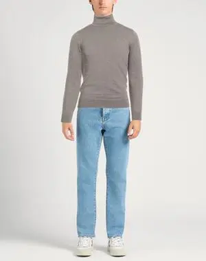 Alpha Studio Merino Wool Turtleneck - Khaki