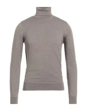 Alpha Studio Merino Wool Turtleneck - Khaki