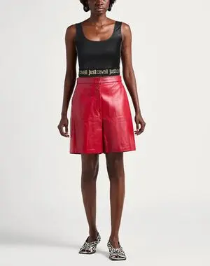Just Cavalli Metallic Logo Sports Top - Black