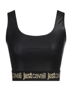 Just Cavalli Metallic Logo Sports Top - Black