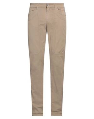 JECKERSON Tapered Leg Twill Pants - Beige