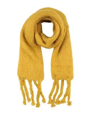 JIL SANDER Woman Scarf Turquoise Size - Mohair Wool, Wool, Polyamide Yellow