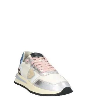 Philippe Model Multicolor Leather And Mesh Low-top Sneakers - Beige