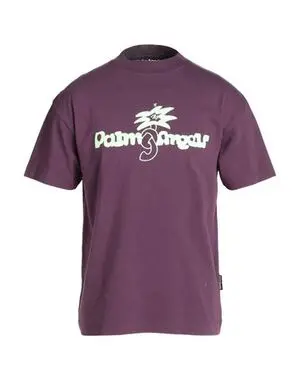 Palm Angels T-shirt Plum Size Cotton - Purple