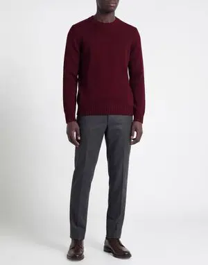 Alpha Studio Merino Wool Crewneck Sweater - Red