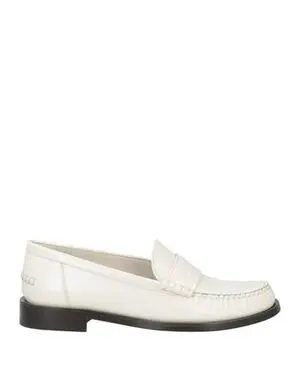 FERRAGAMO Calfskin Loafers - Cream
