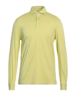 Fedeli Man Polo Shirt Orange Size 40 Organic Cotton Yellow