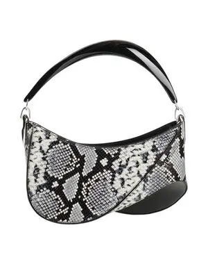 MUGLER Calfskin Saddle Bag - Black