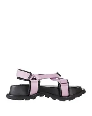 JIL SANDER Sandals In Textile Fibers And Leather - Lilac