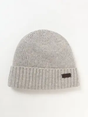 Barbour Barbour Ribbed Beanie Grey 1