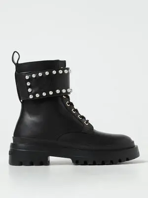 Moschino Embellished Combat Boots