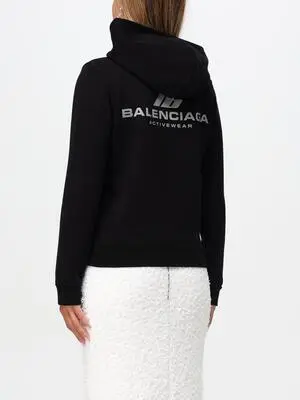 Balenciaga Logo Zip-up Hoodie