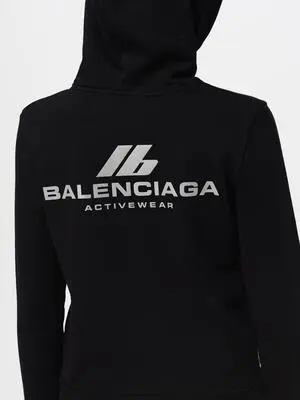 Balenciaga Logo Zip-up Hoodie