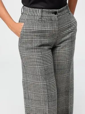 Dolce & Gabbana Plaid Wide Leg Trousers